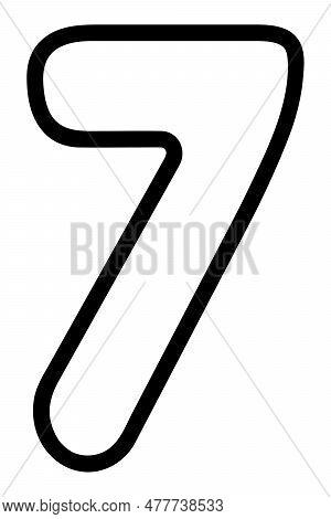 Seven. Number Seven Vector & Photo (Free Trial) | Bigstock