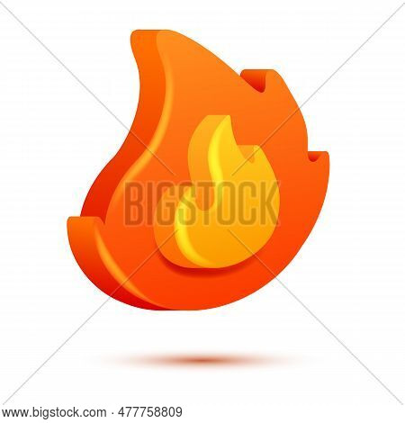 Fire Flame 3d Vector Vector & Photo (Free Trial) | Bigstock