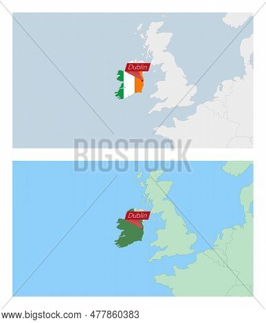 Ireland Map Pin Vector & Photo (Free Trial) | Bigstock