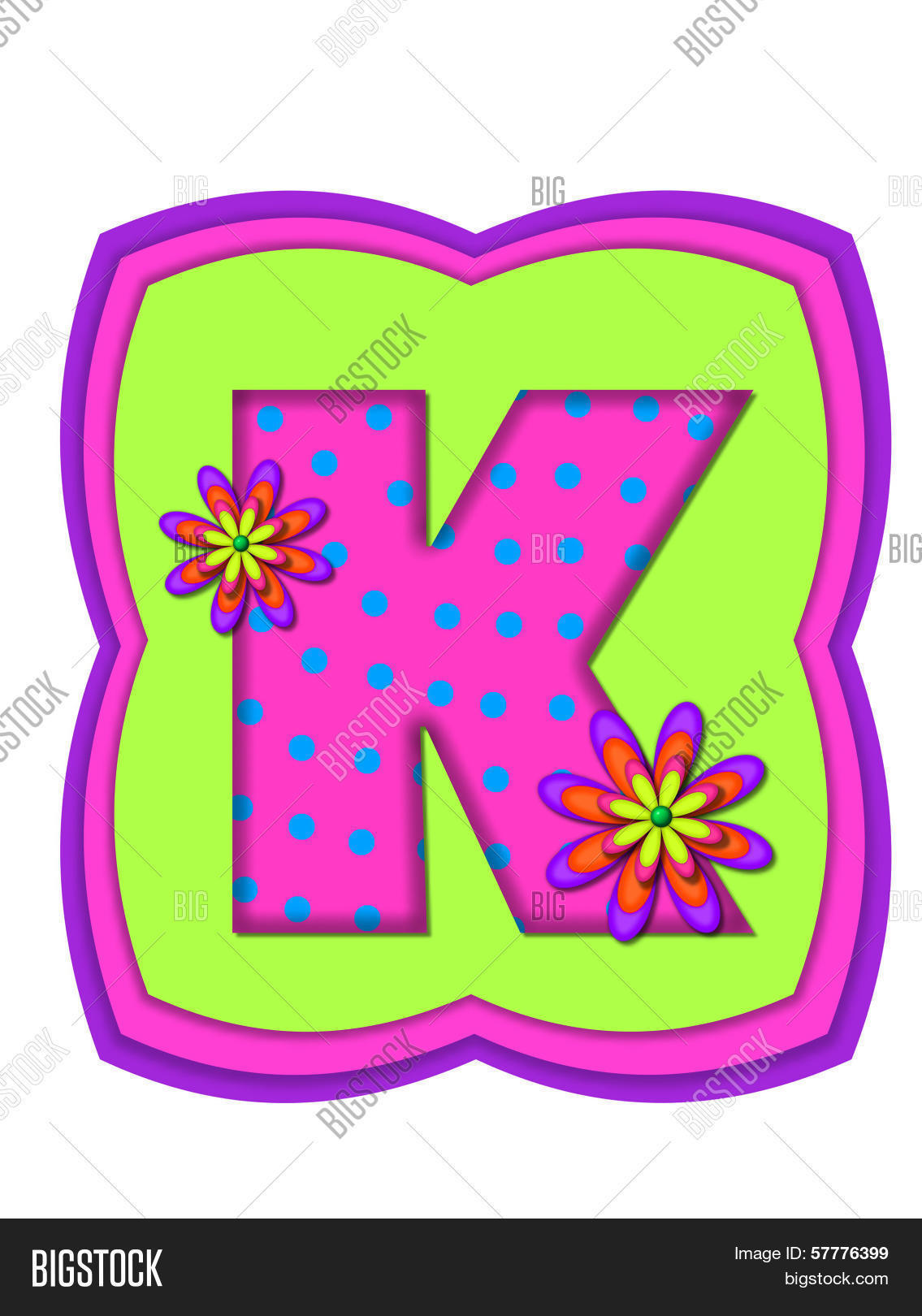 Alphabet Daisy Daze K Image & Photo (Free Trial) | Bigstock