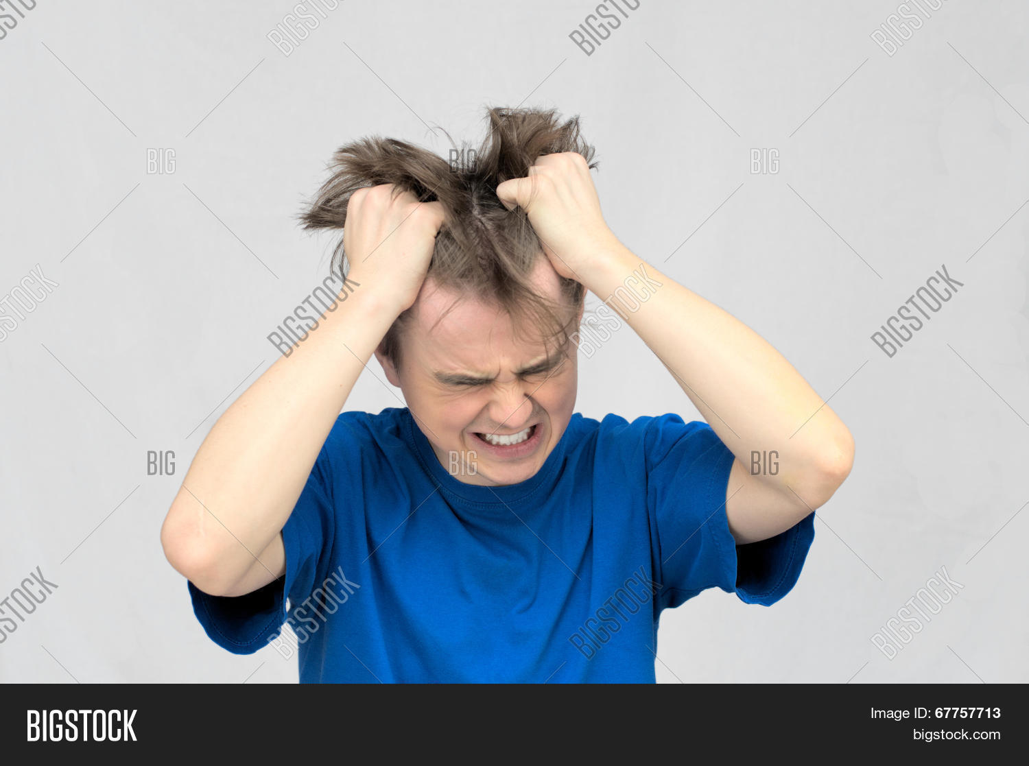 Man Tearing His Hair Image & Photo (Free Trial) | Bigstock