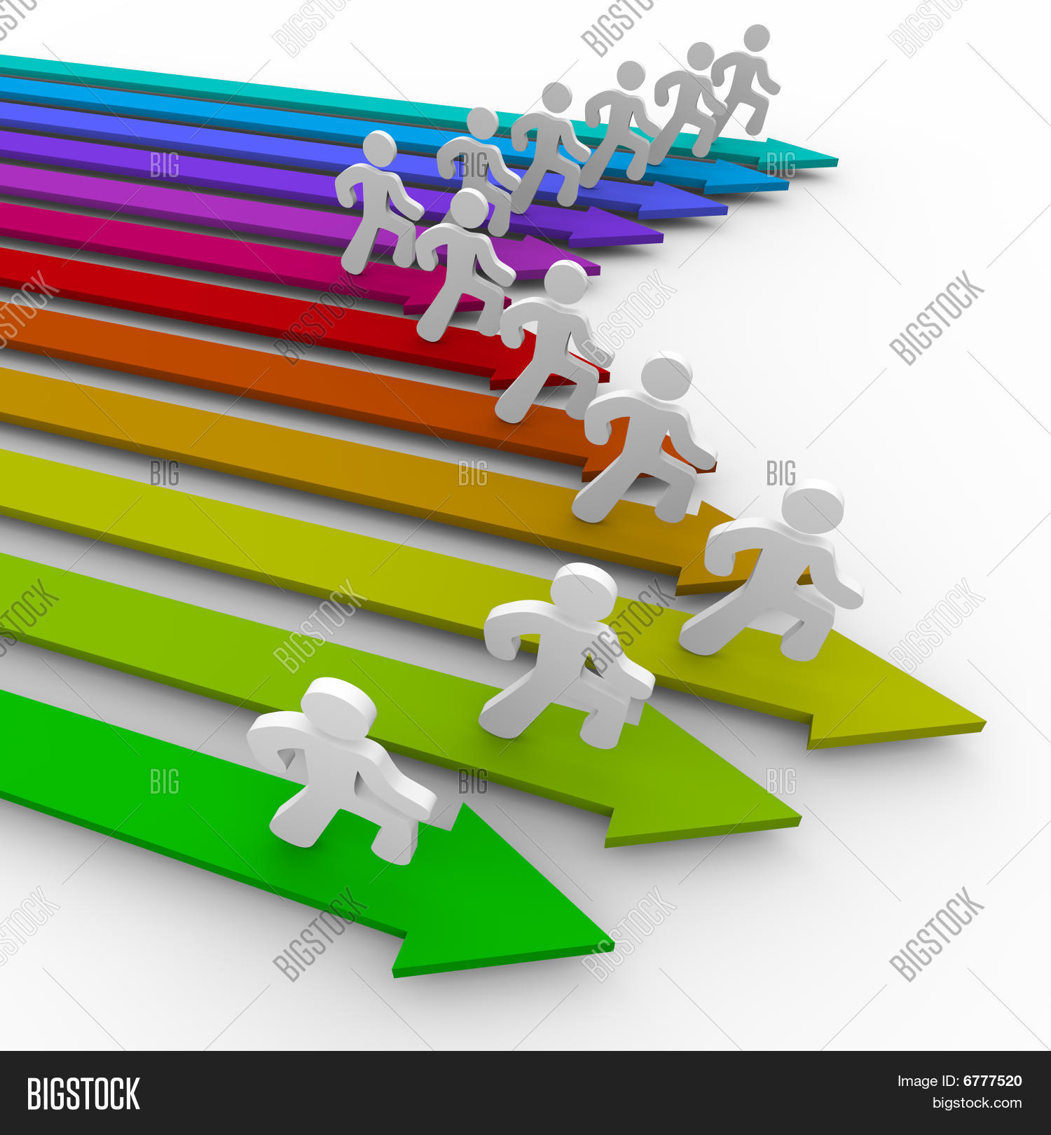 Runners On Colored Image & Photo (Free Trial) | Bigstock