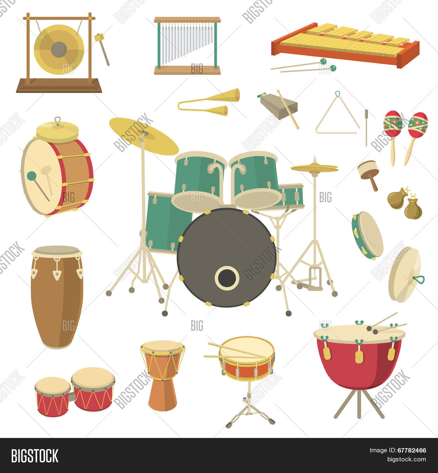 Percussion Musical Vector & Photo (Free Trial) | Bigstock