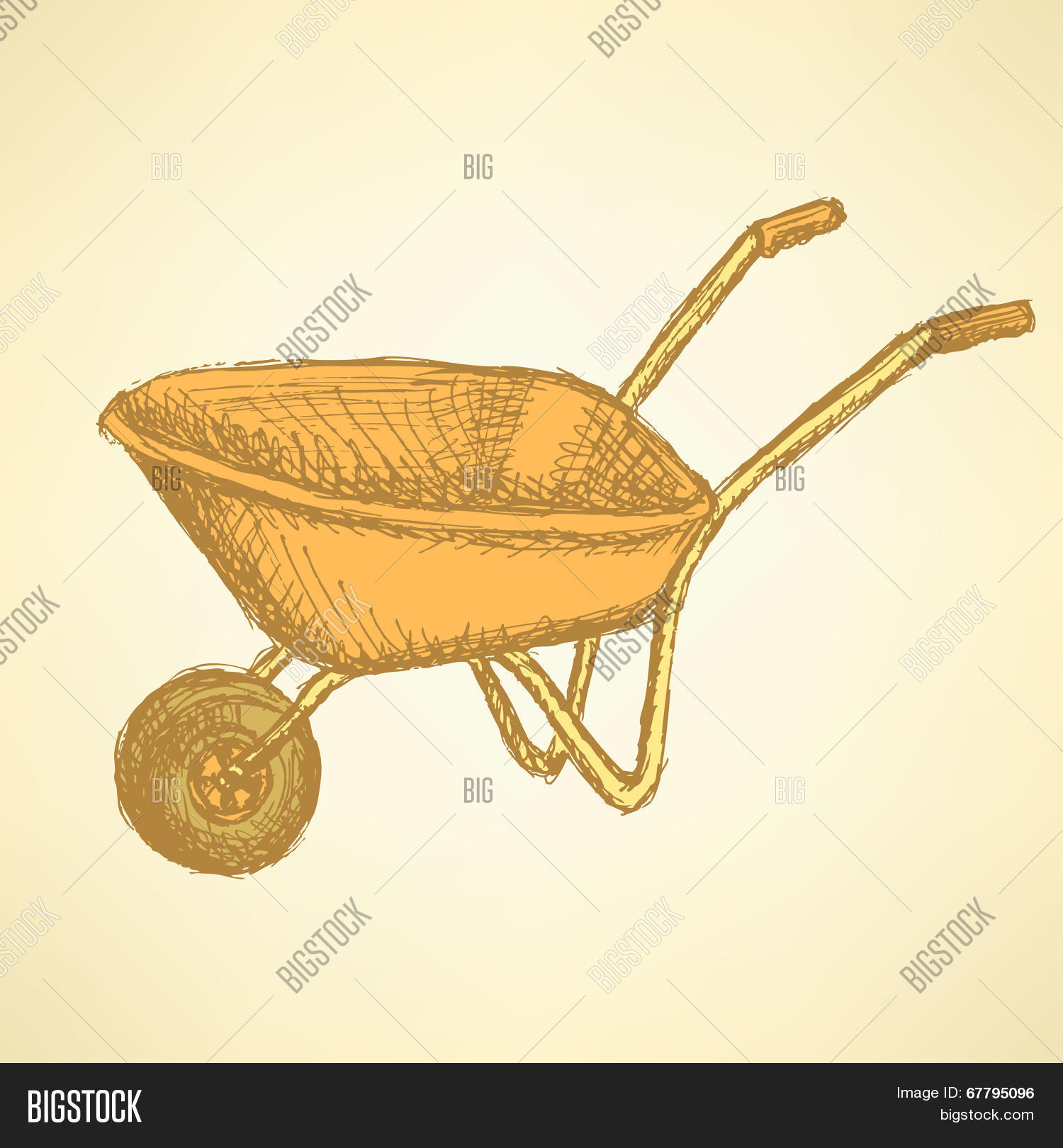 Sketch Barrow, Vector Vector & Photo (Free Trial) | Bigstock