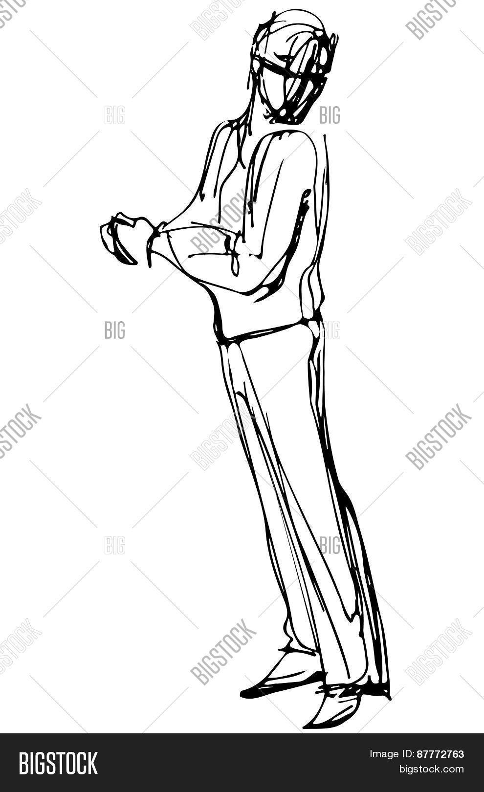 Vector Sketch Man Vector & Photo (Free Trial) | Bigstock