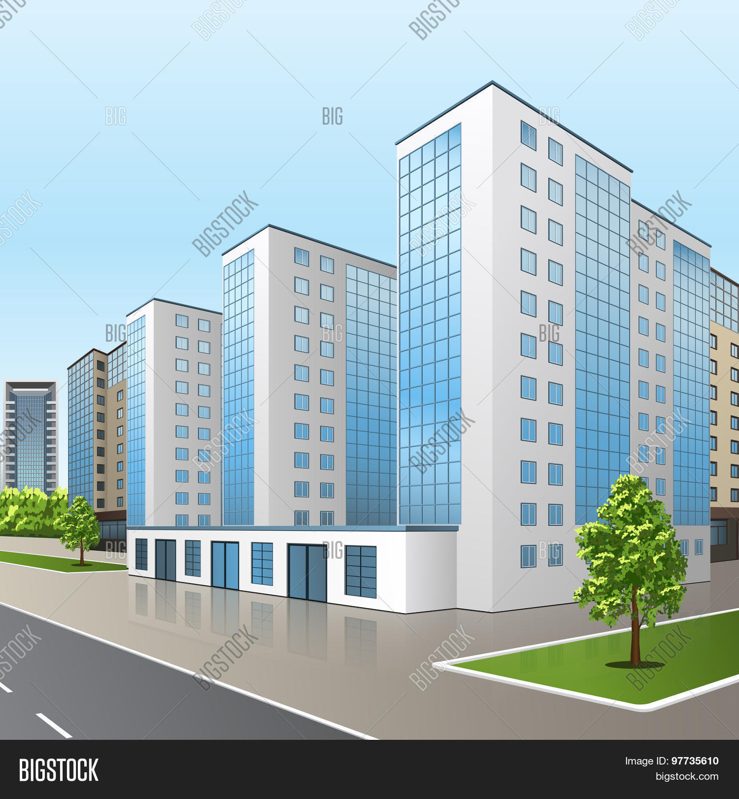 Office Building Vector & Photo (Free Trial) | Bigstock