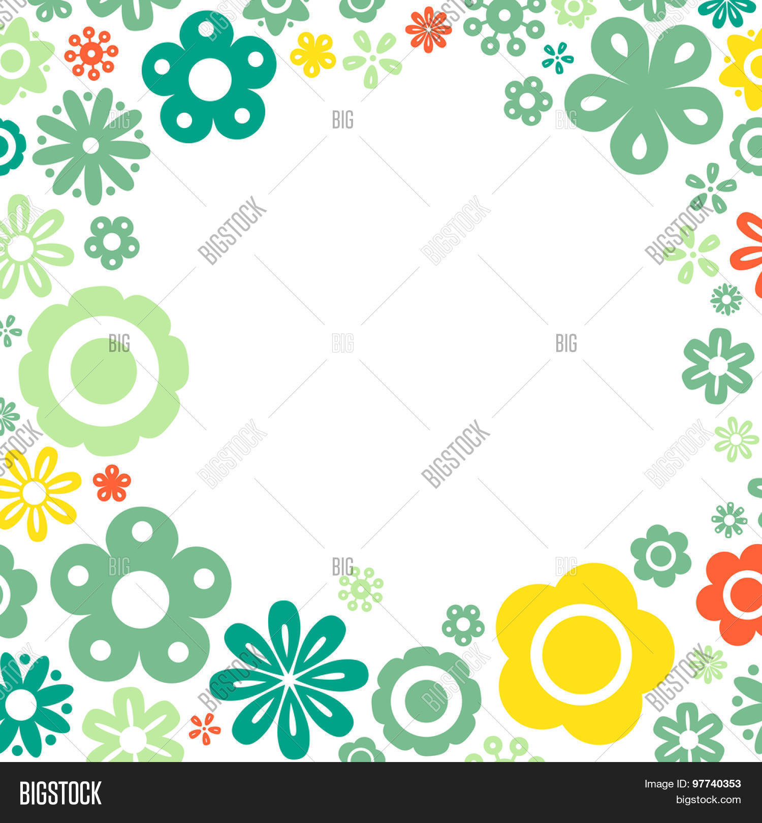 Various Flower Frame Vector & Photo (Free Trial) | Bigstock