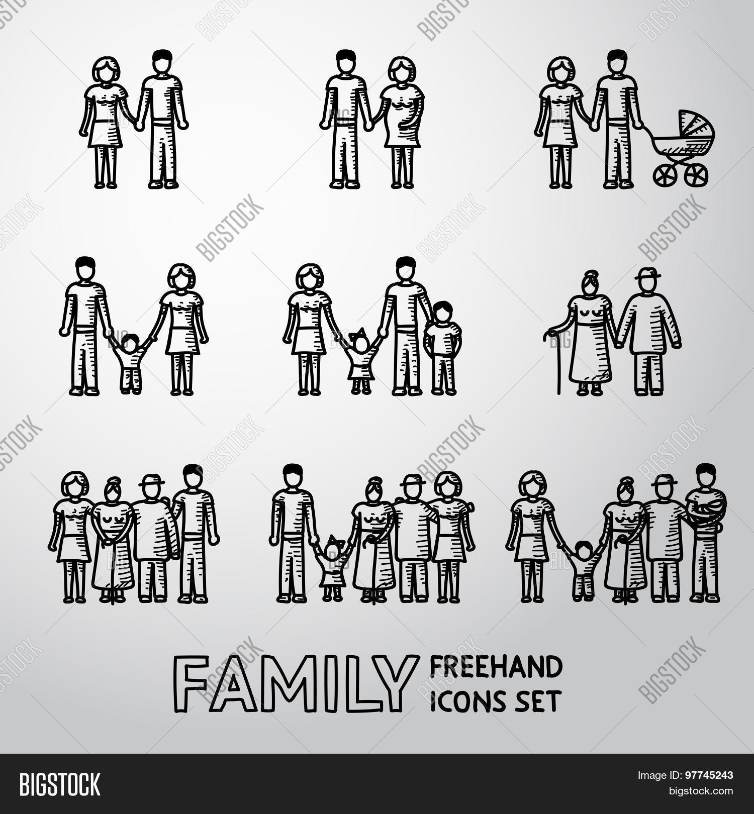 Multigenerational Vector & Photo (Free Trial) | Bigstock