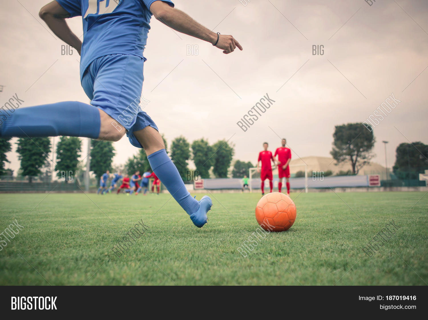 Player Kicking Ball Image & Photo (Free Trial) | Bigstock