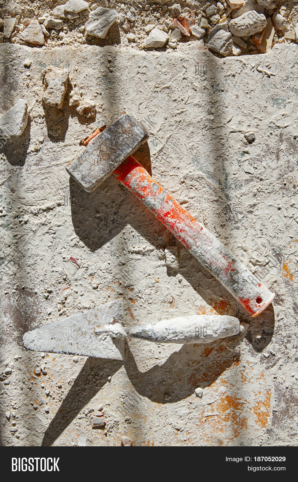 Mason Tools On Debris Image & Photo (Free Trial) | Bigstock