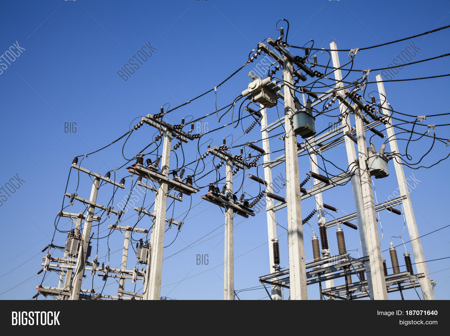 Electrical Power Poles Image & Photo (Free Trial) | Bigstock