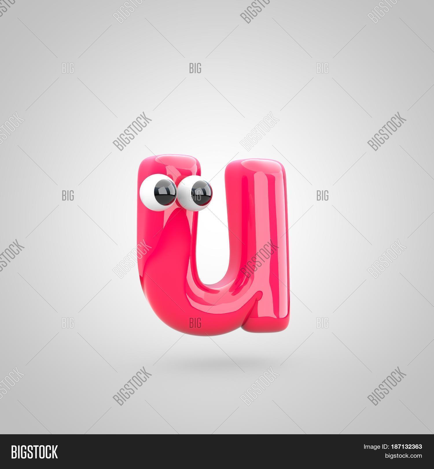 Funny Pink Letter U Image & Photo (Free Trial) | Bigstock