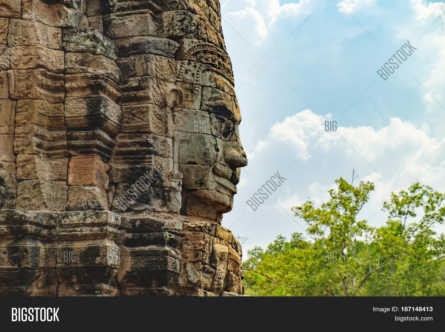 Smiling Stone Face Image & Photo (Free Trial) | Bigstock