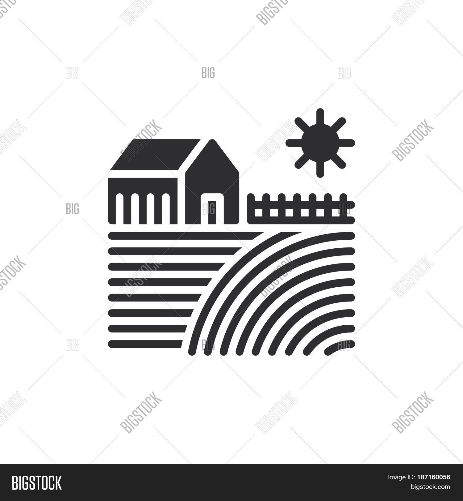 Farm House Icon Vector & Photo (Free Trial) | Bigstock