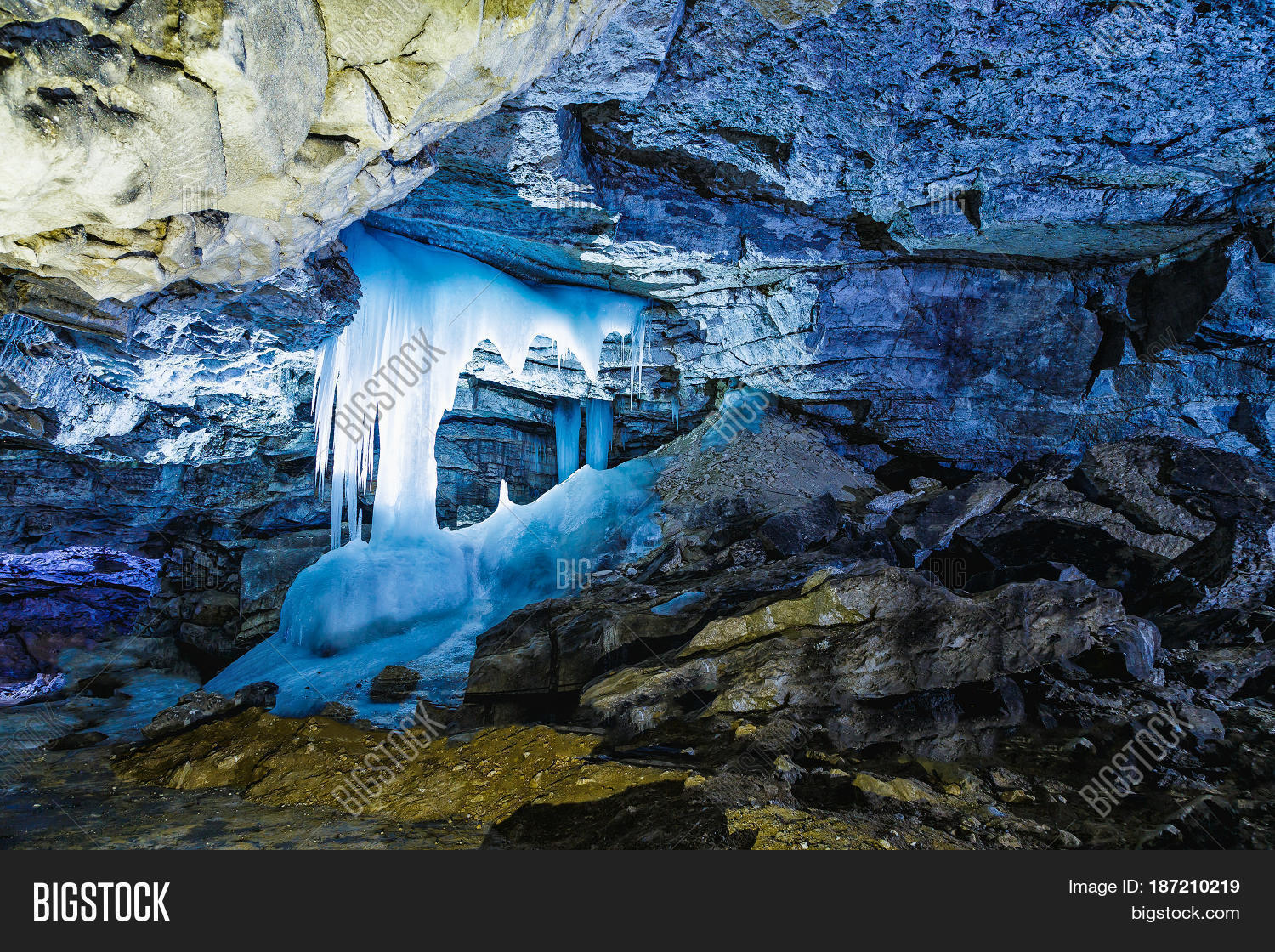 Ice Stalagmites Blue Image & Photo (Free Trial) | Bigstock