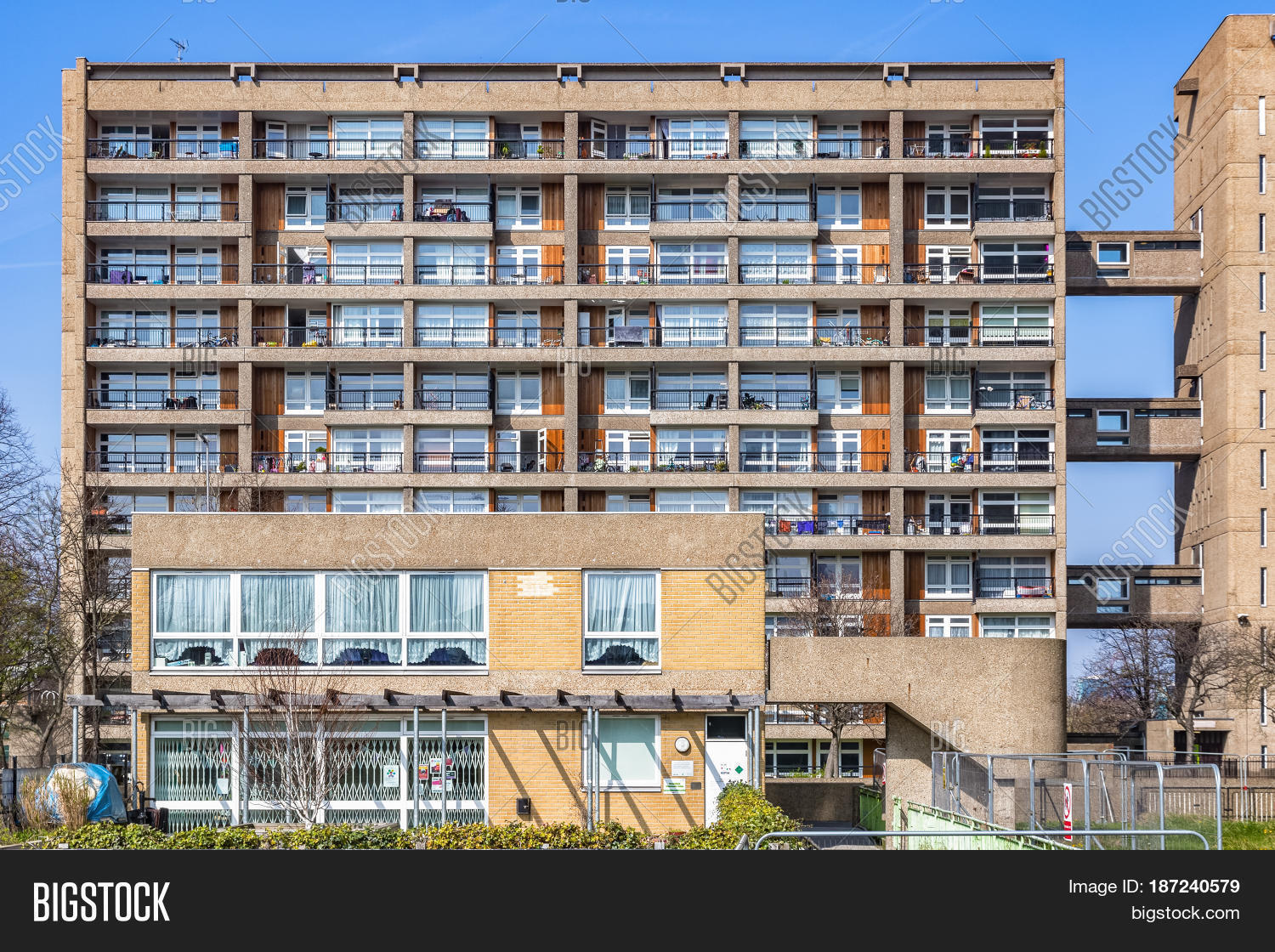 Facade Council Housing Image & Photo (Free Trial) | Bigstock
