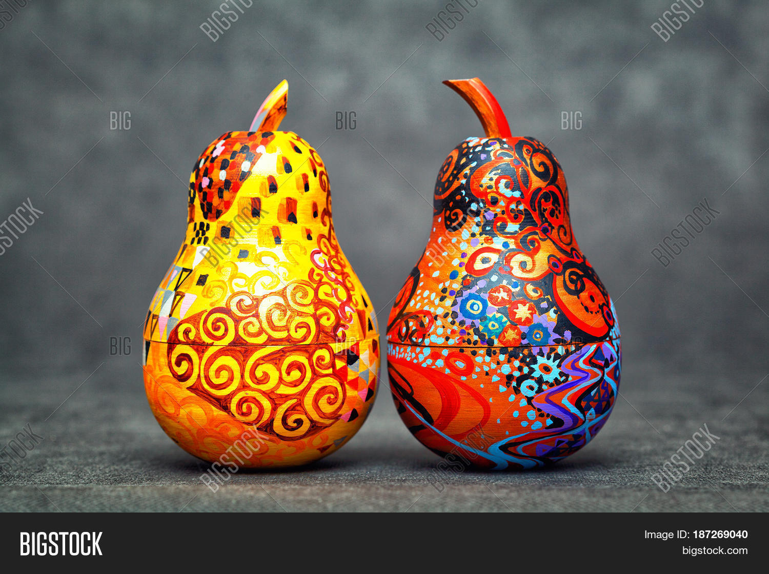 Pears Made Wood Image & Photo (Free Trial) | Bigstock