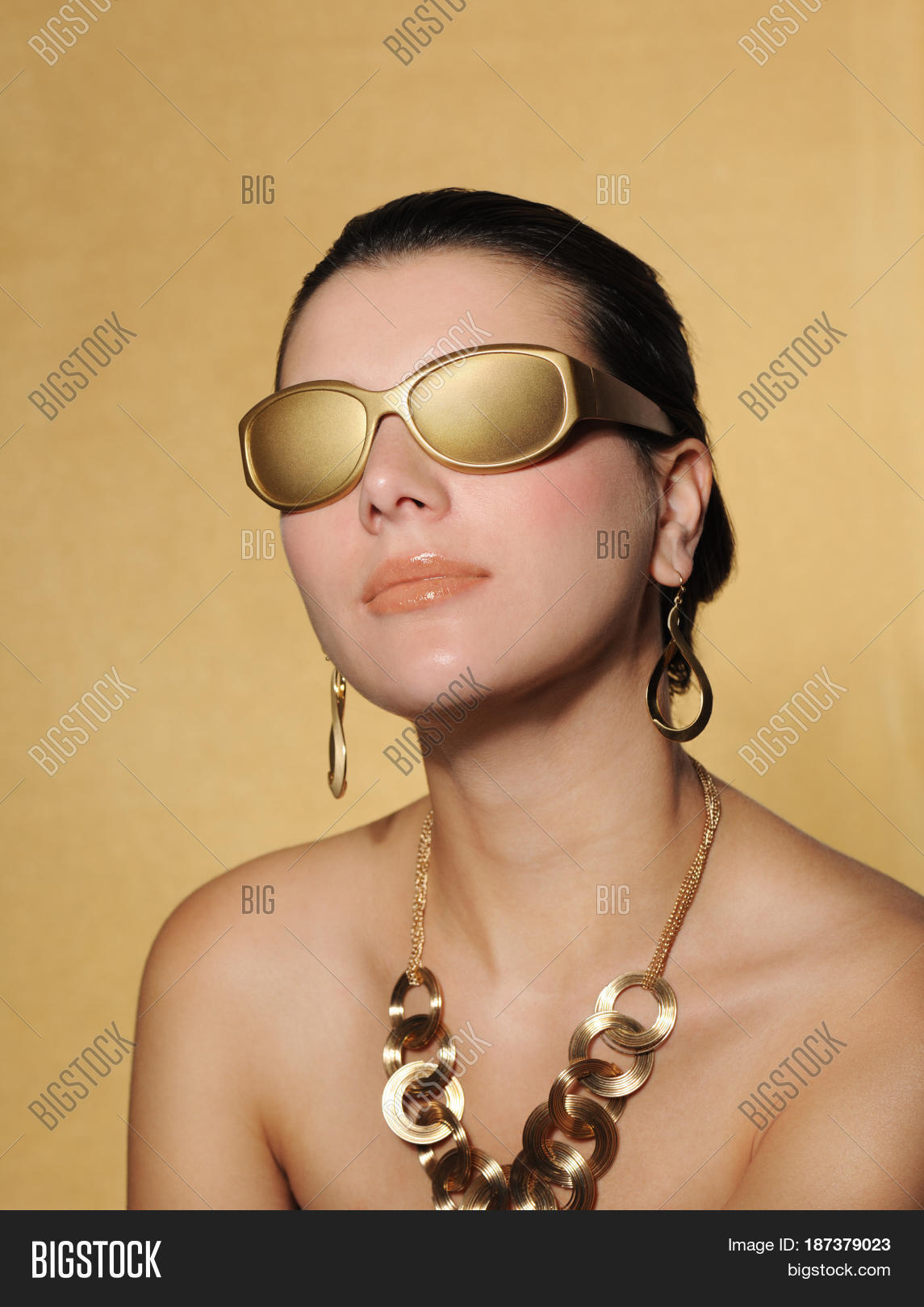 Beautiful Woman Golden Image & Photo (Free Trial) | Bigstock