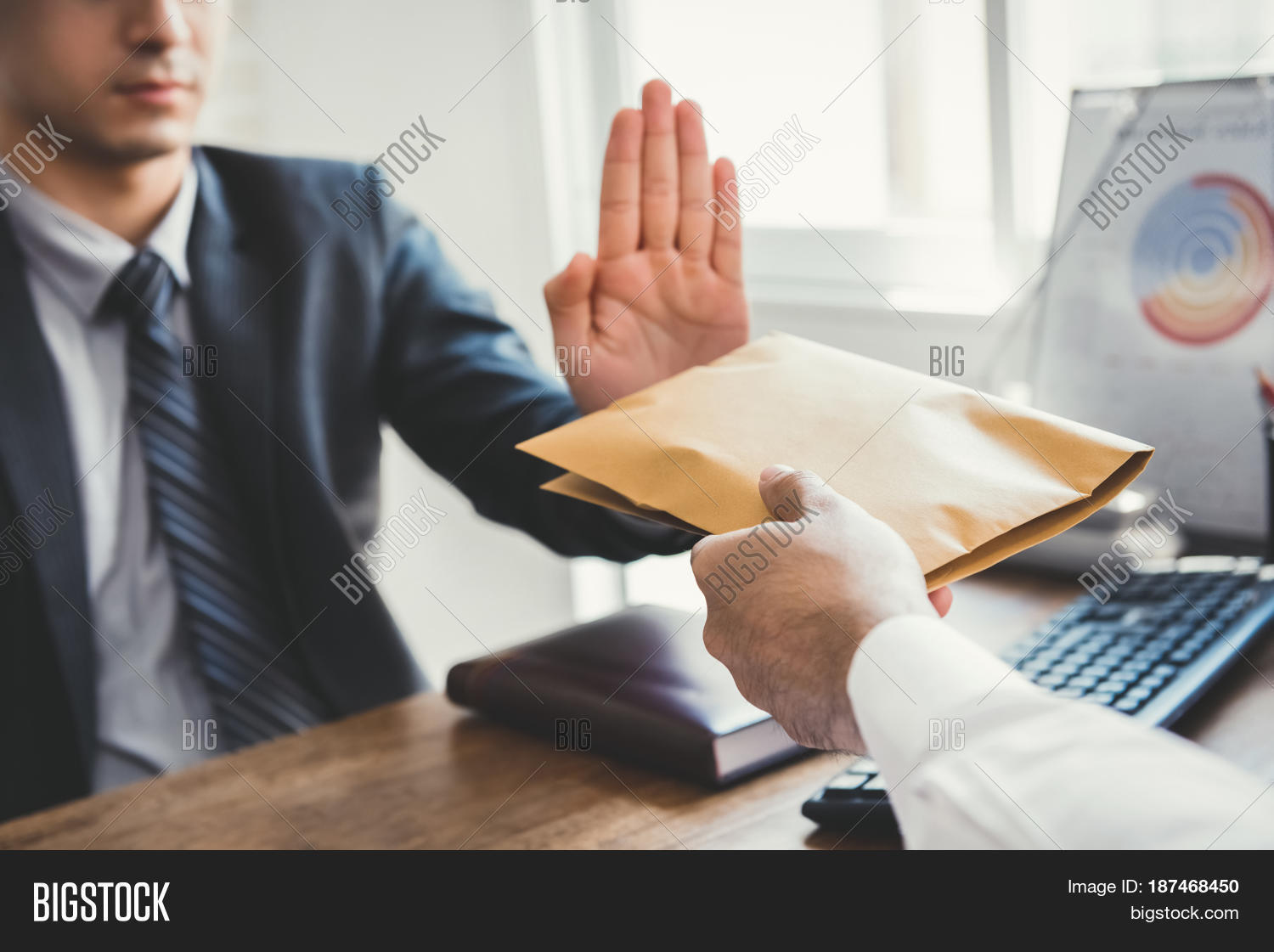 Businessman Refusing Image & Photo (Free Trial) | Bigstock