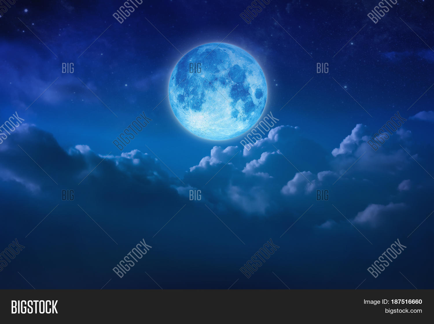 Moonlight Starry Background