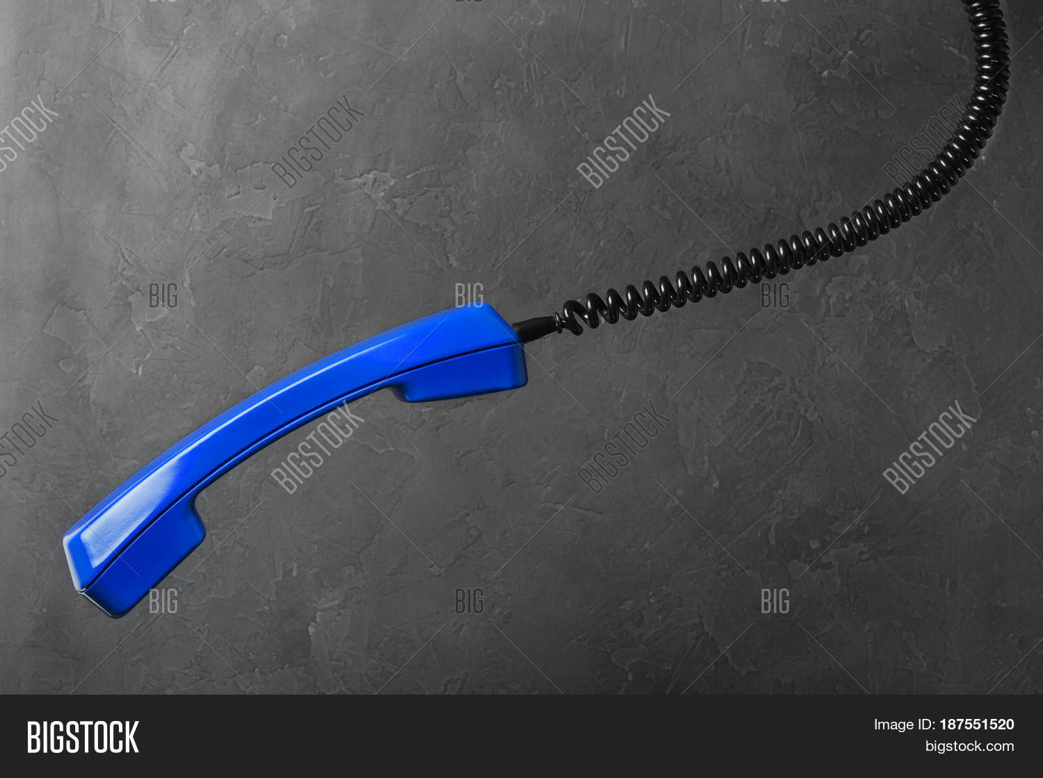 Landline Blue Phone On Image & Photo (Free Trial) | Bigstock