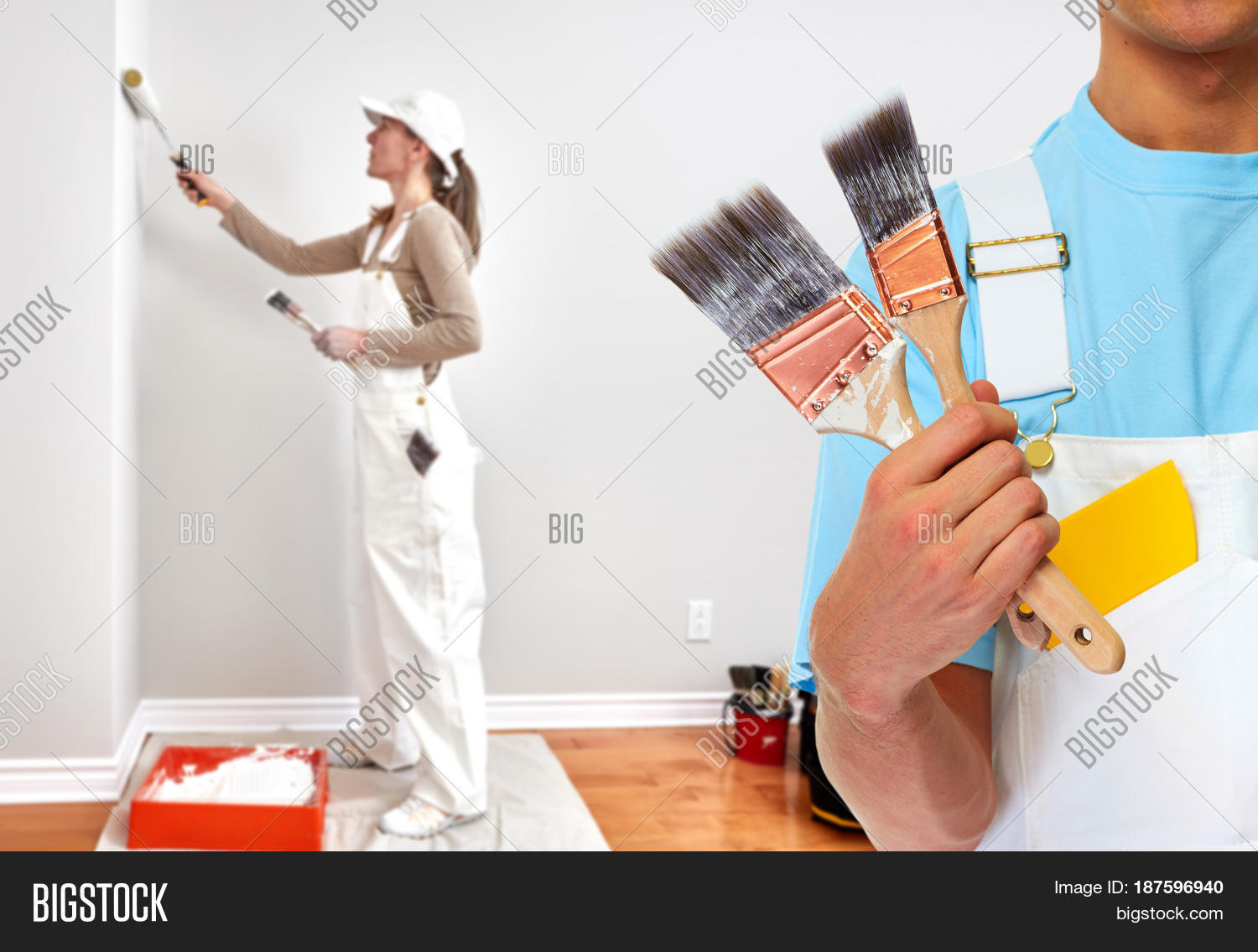 Painter Hand Painting Image & Photo (Free Trial) | Bigstock