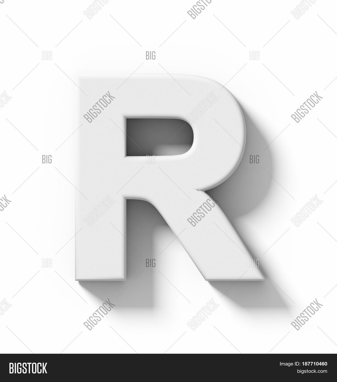 Letter R 3D White Image & Photo (Free Trial) | Bigstock