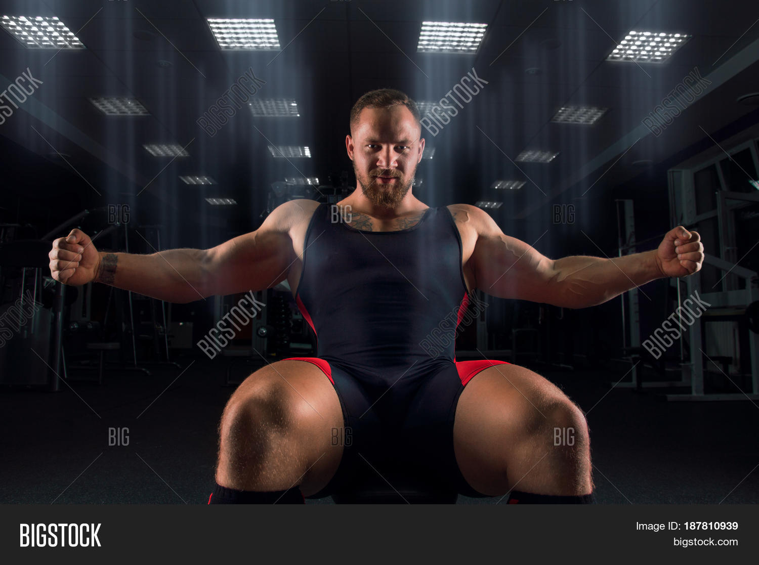 Weightlifter Sits On Image & Photo (Free Trial) | Bigstock