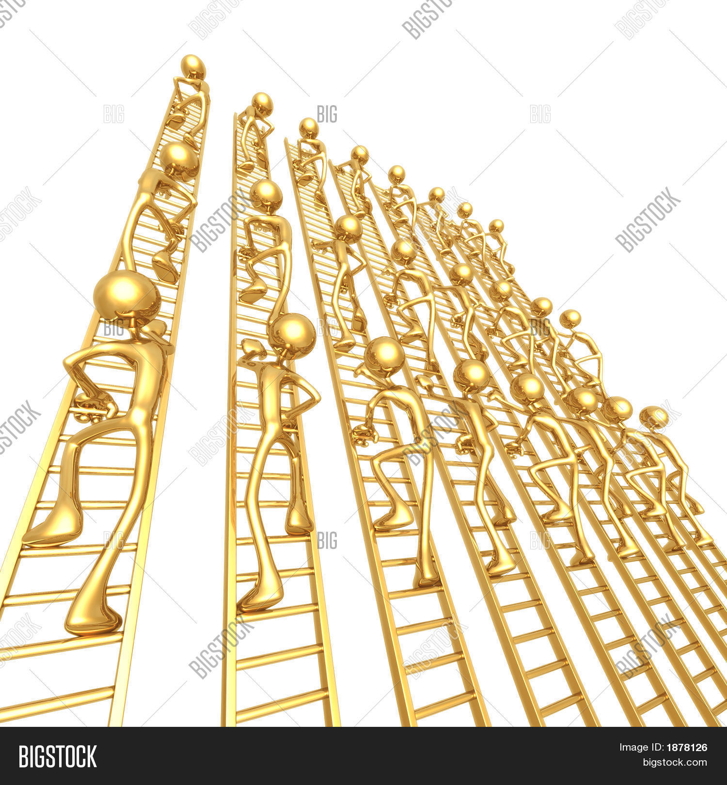 Ladder Climbing Crowd Image & Photo (Free Trial) | Bigstock