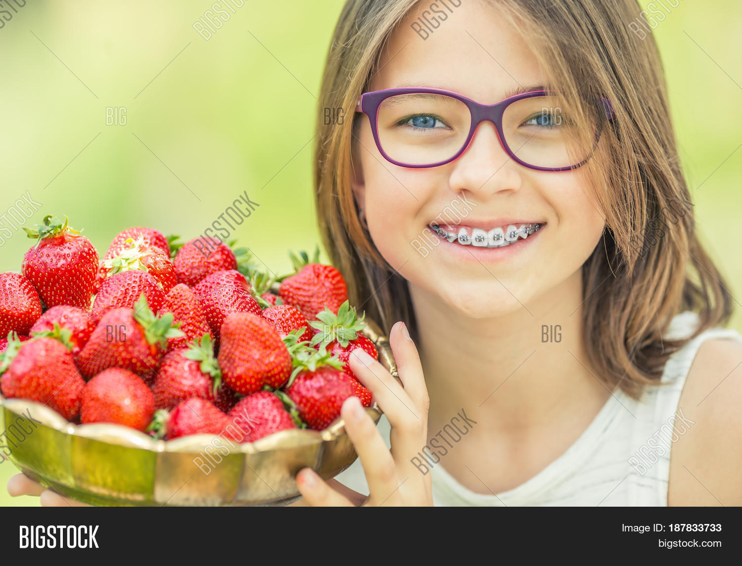 Cute Little Girl Bowl Image & Photo (Free Trial) | Bigstock