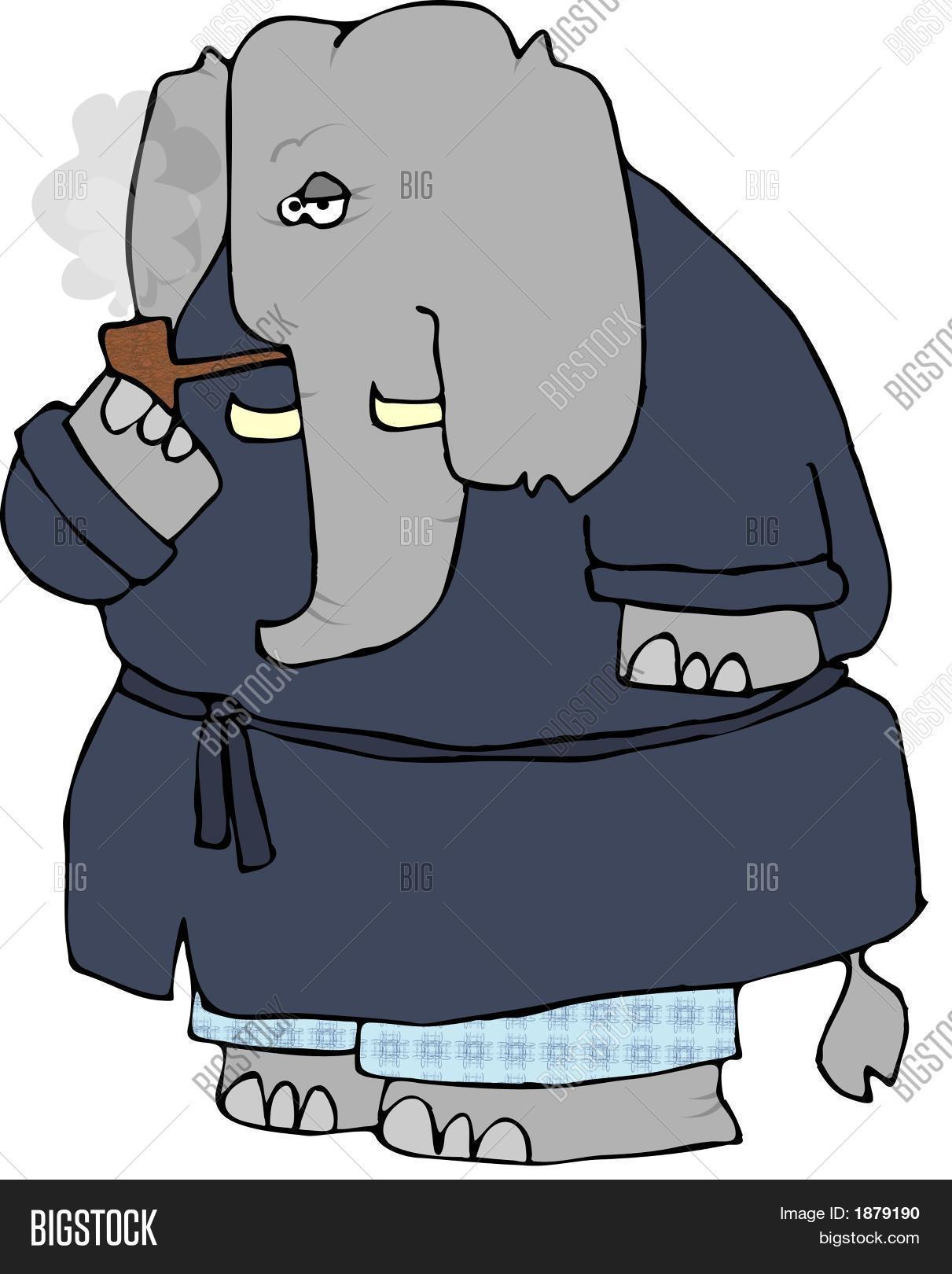 Elephant Smoking Pipe Image & Photo (Free Trial) | Bigstock