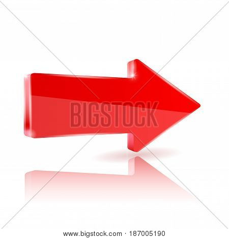 Red Shiny Arrow. Vector & Photo (Free Trial) | Bigstock
