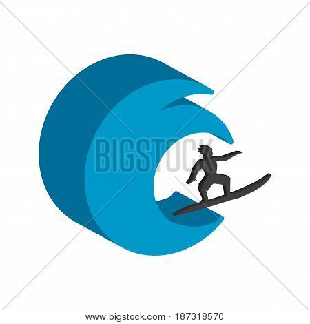Surfer Symbol. Flat Vector & Photo (Free Trial) | Bigstock