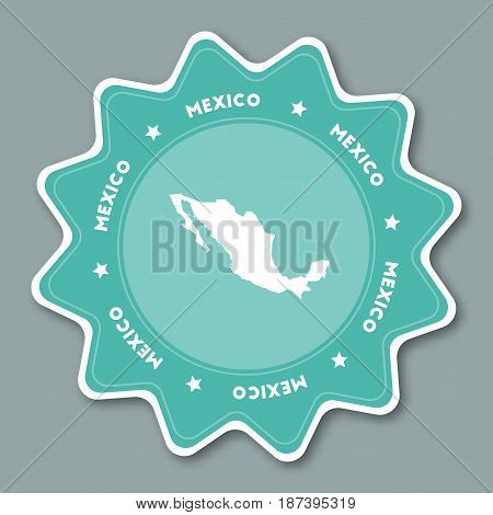 Mexico Map Sticker Vector & Photo (Free Trial) | Bigstock