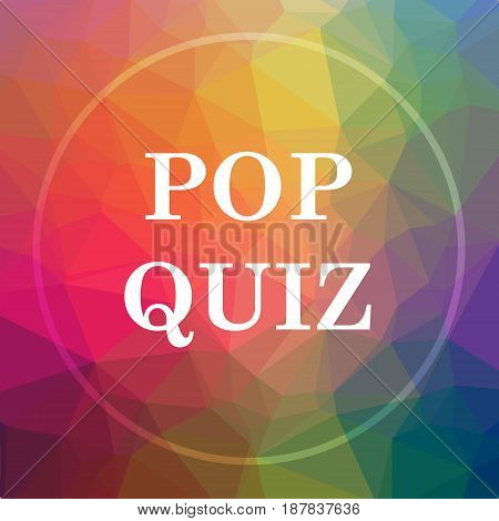 Pop Quiz Icon Image & Photo (Free Trial) | Bigstock