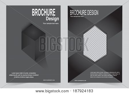 Black Brochure Vector & Photo (Free Trial) | Bigstock