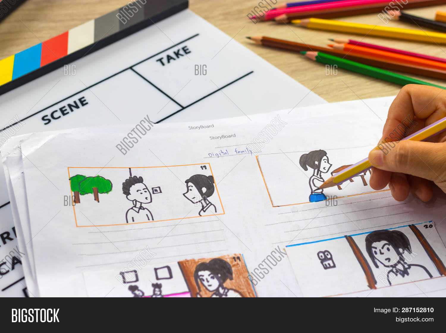 Storyboard Drawing Image & Photo (Free Trial) | Bigstock