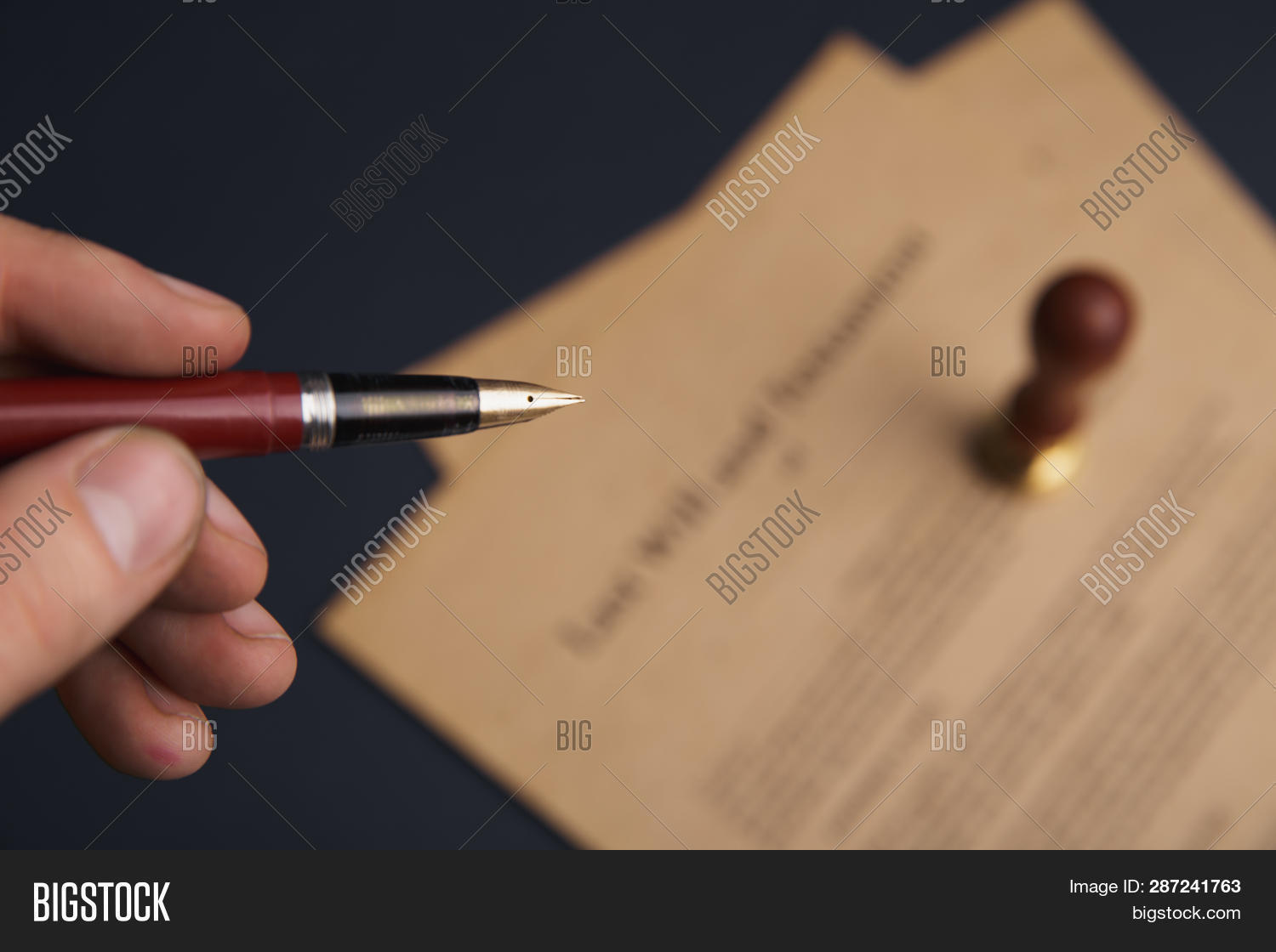 Notarys Public Pen Image & Photo (Free Trial) | Bigstock