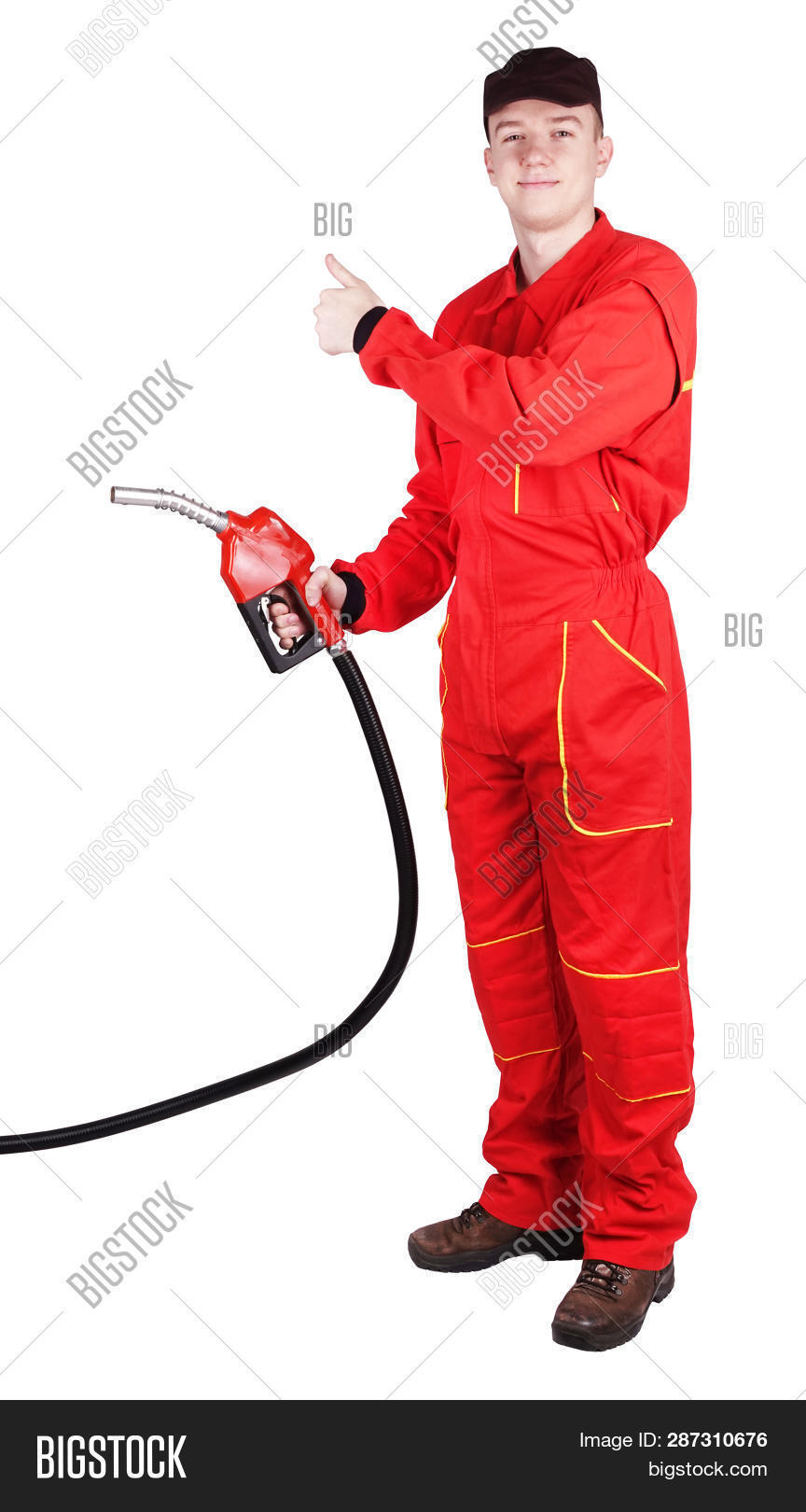 Man Gas Station Staff Image & Photo (Free Trial) | Bigstock