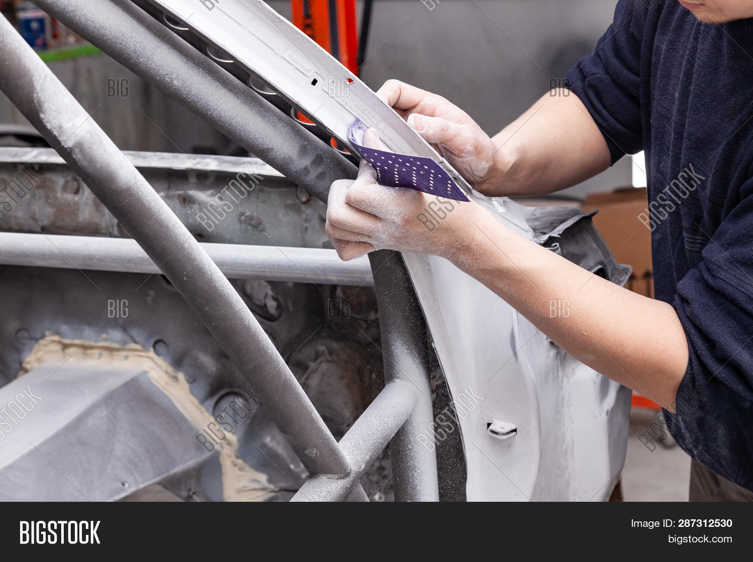 Body Repairman Grinds Image & Photo (Free Trial) | Bigstock