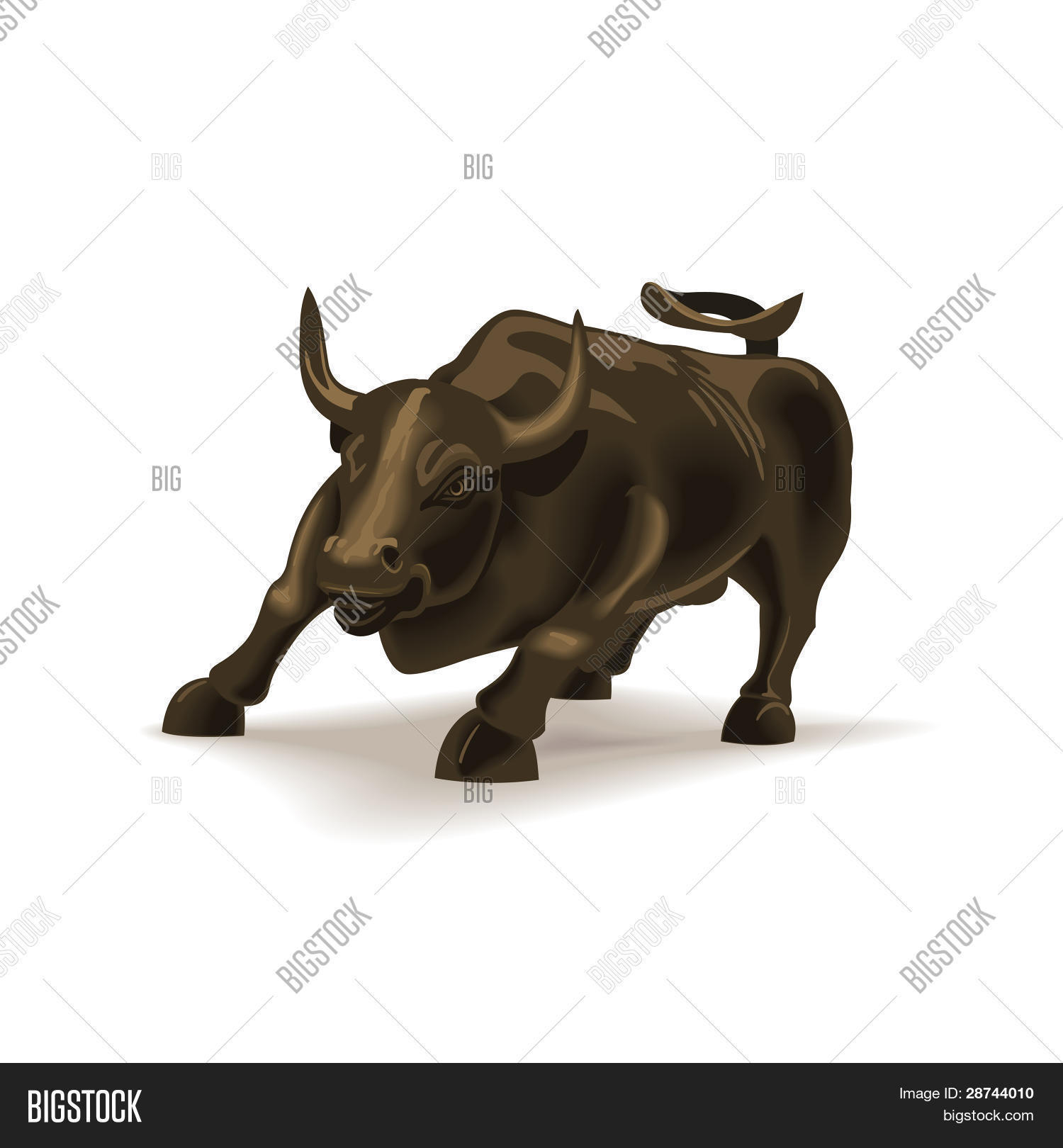 Bull Vector Vector & Photo (Free Trial) | Bigstock