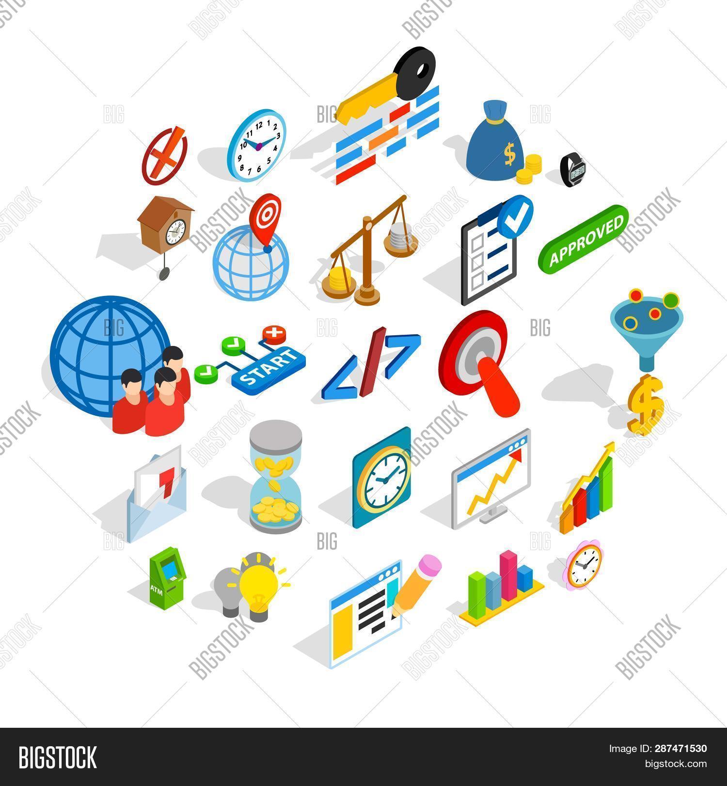 Exchange Icons Set. Image & Photo (Free Trial) | Bigstock