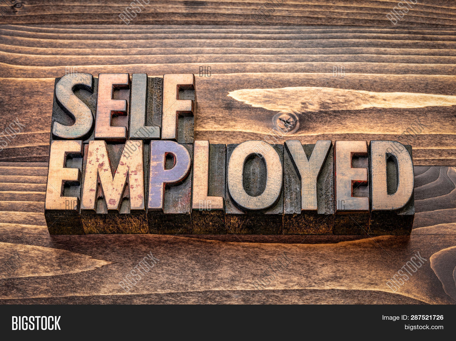 Self Employed Word Image & Photo (Free Trial) | Bigstock