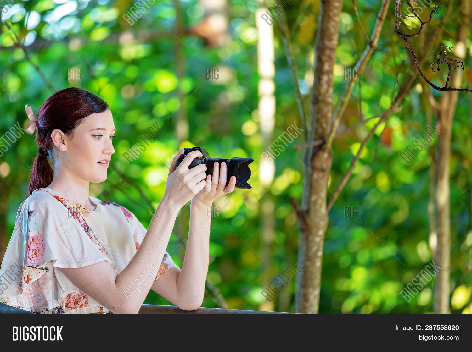 Pretty Woman Focusing Image & Photo (Free Trial) | Bigstock