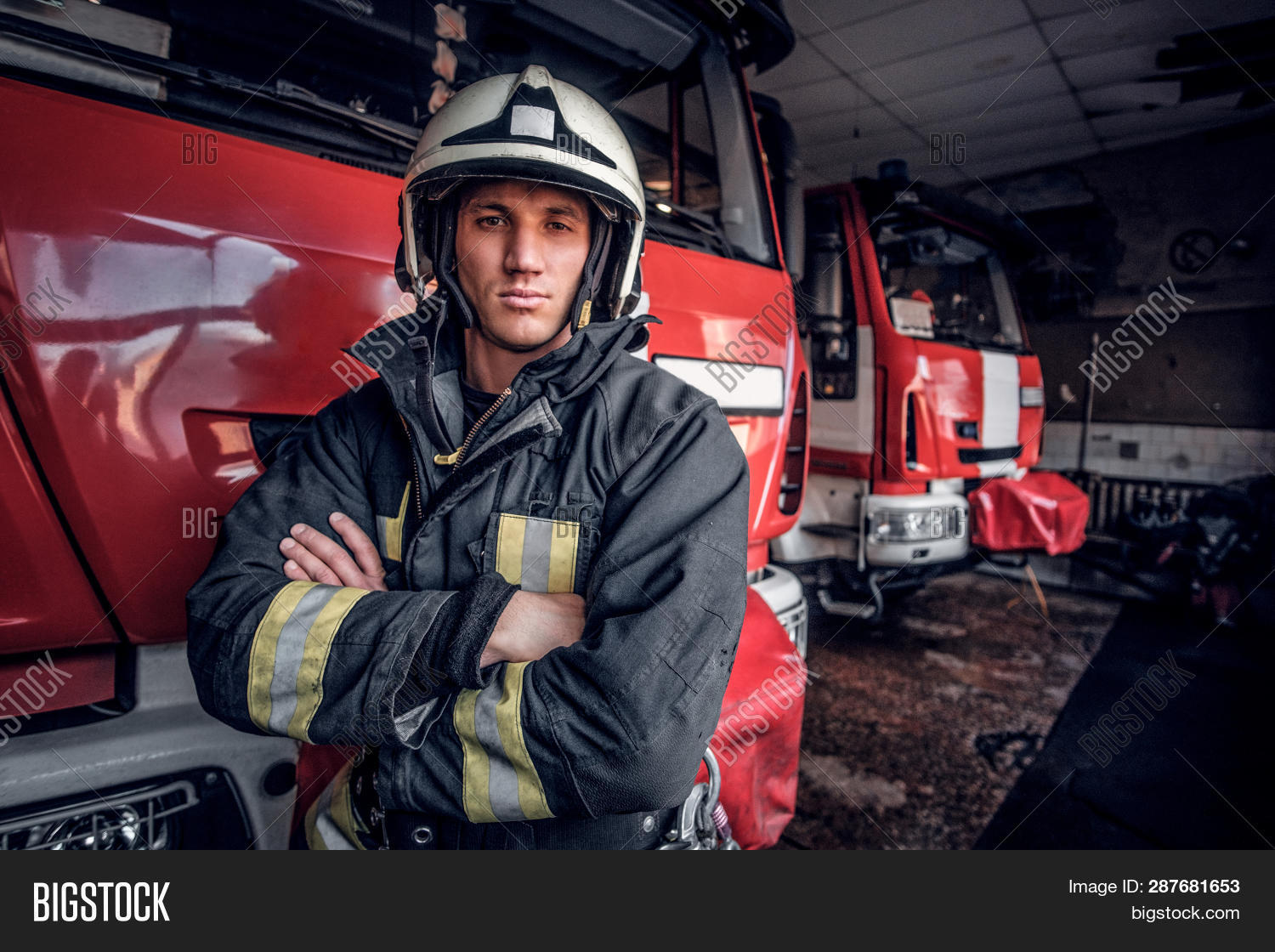 Confident Fireman Image & Photo (Free Trial) | Bigstock