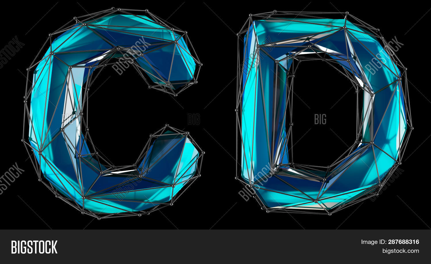 Letter Set C, D Made Image & Photo (Free Trial) | Bigstock