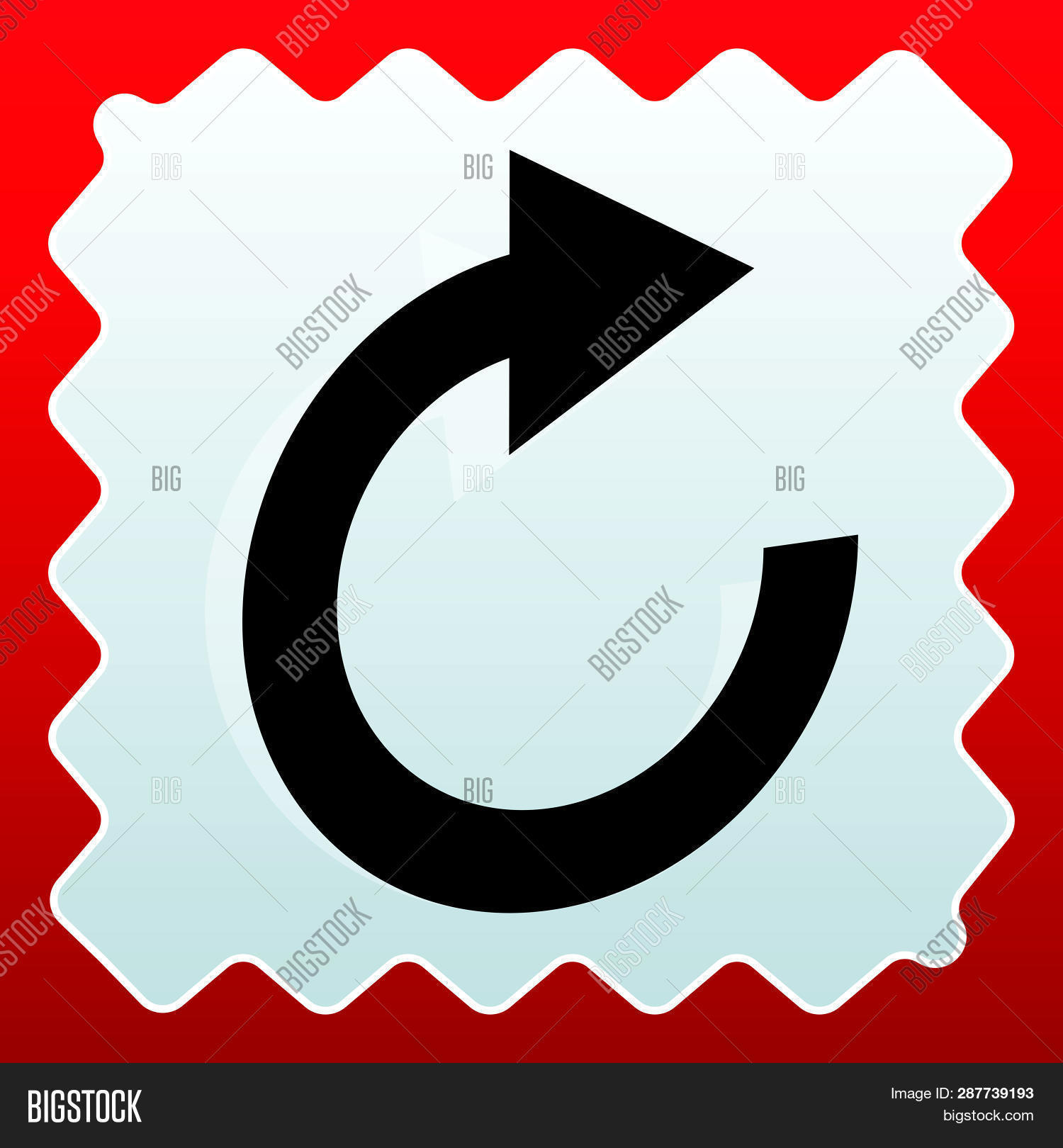 Circular Arrow Icon. Vector & Photo (Free Trial) | Bigstock