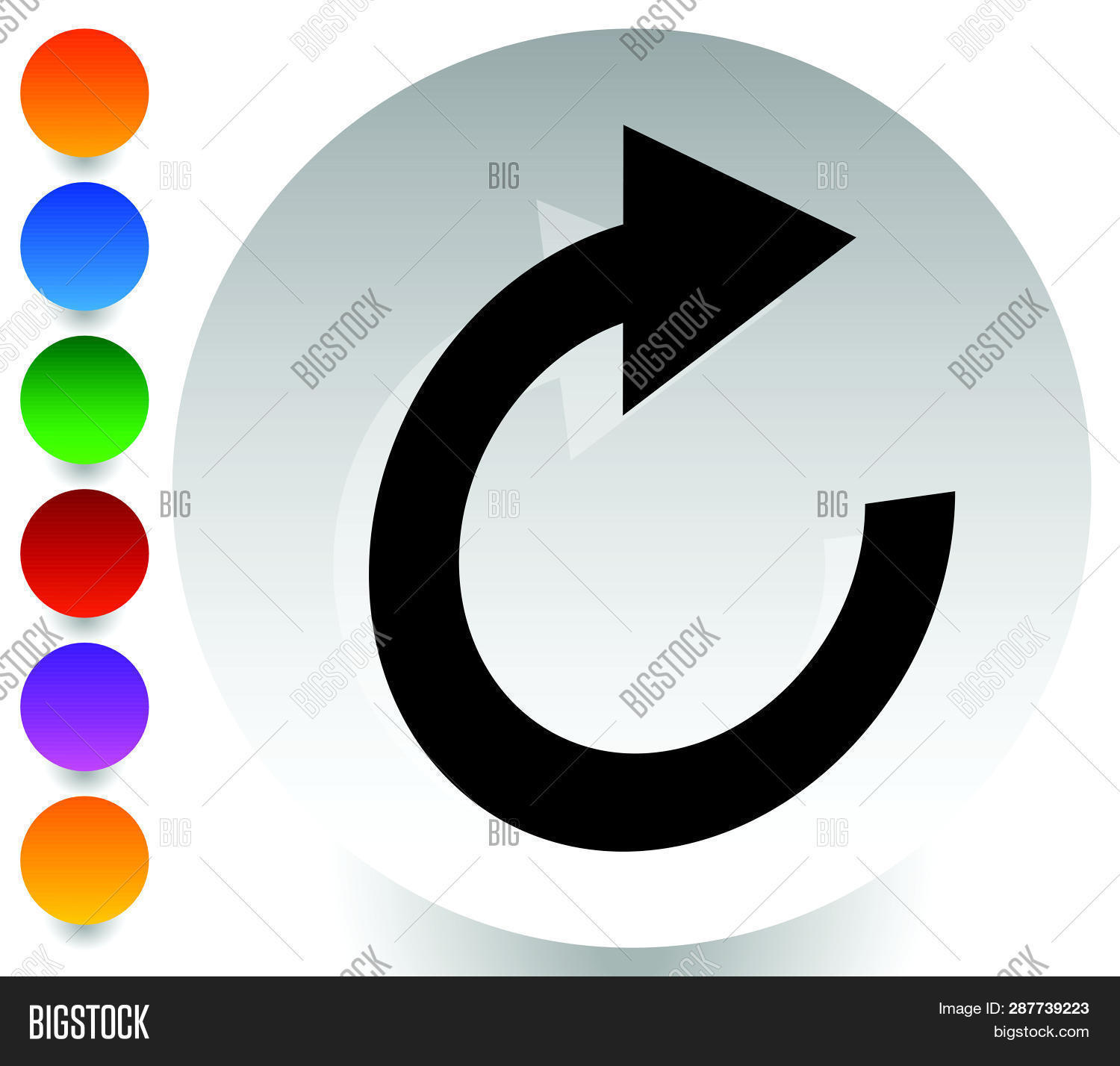 Circular Arrow Icon. Vector & Photo (Free Trial) | Bigstock