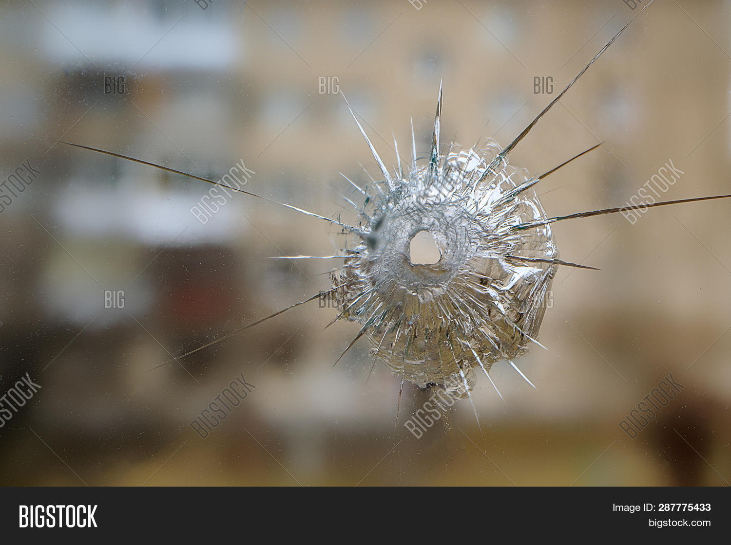 Glass Bullet Cracks Image & Photo (Free Trial) | Bigstock