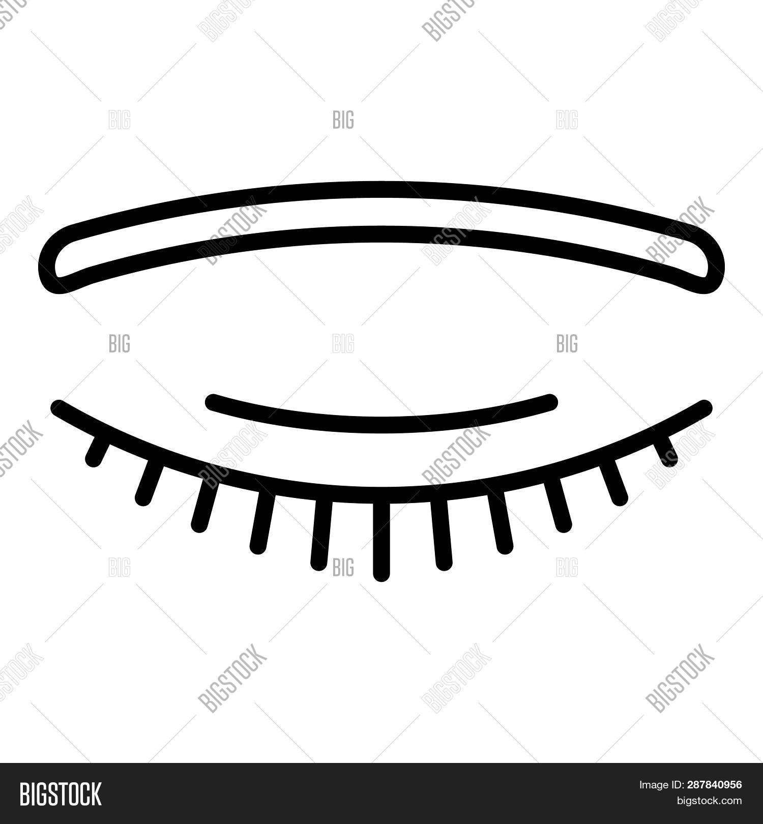 Closed Eye Icon. Image & Photo (Free Trial) | Bigstock